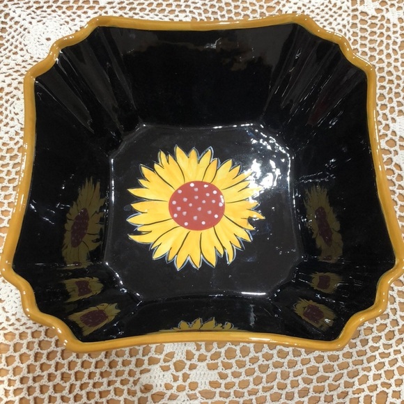 Inspirado | Dining | Square Sunflower Bowl | Poshmark